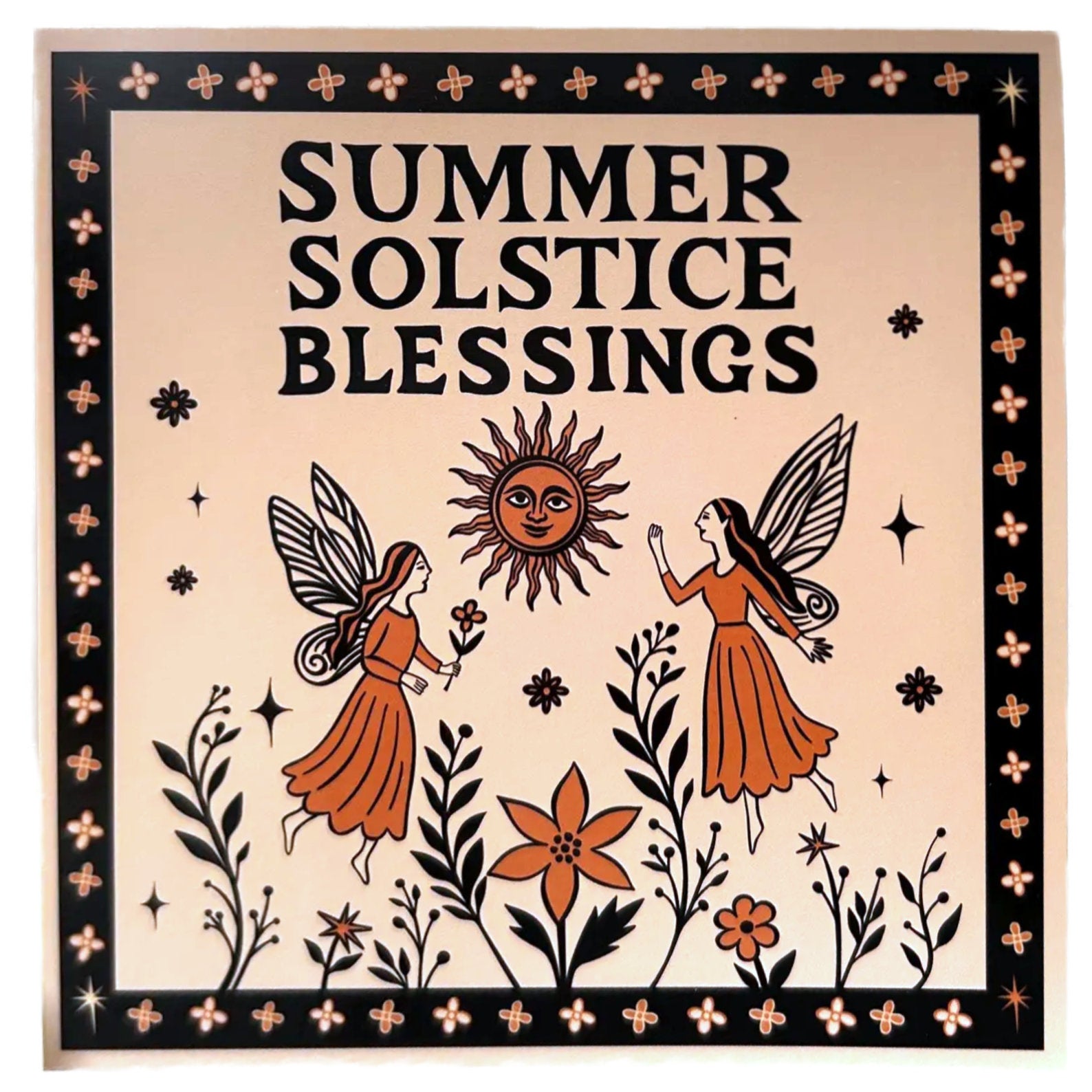 Summer Solstice Blessings greeting card | Morbitorium