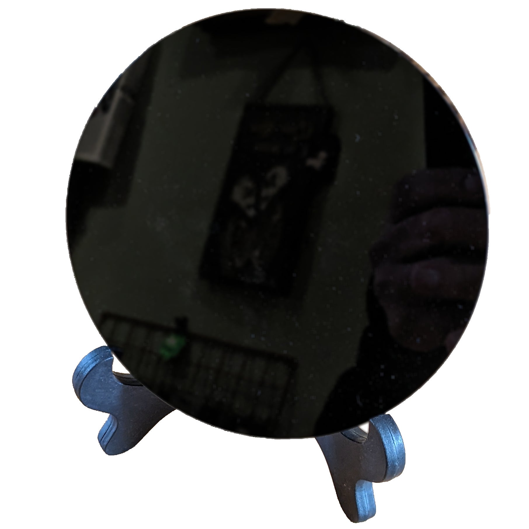 Black obsidian scrying divination mirror | Morbitorium